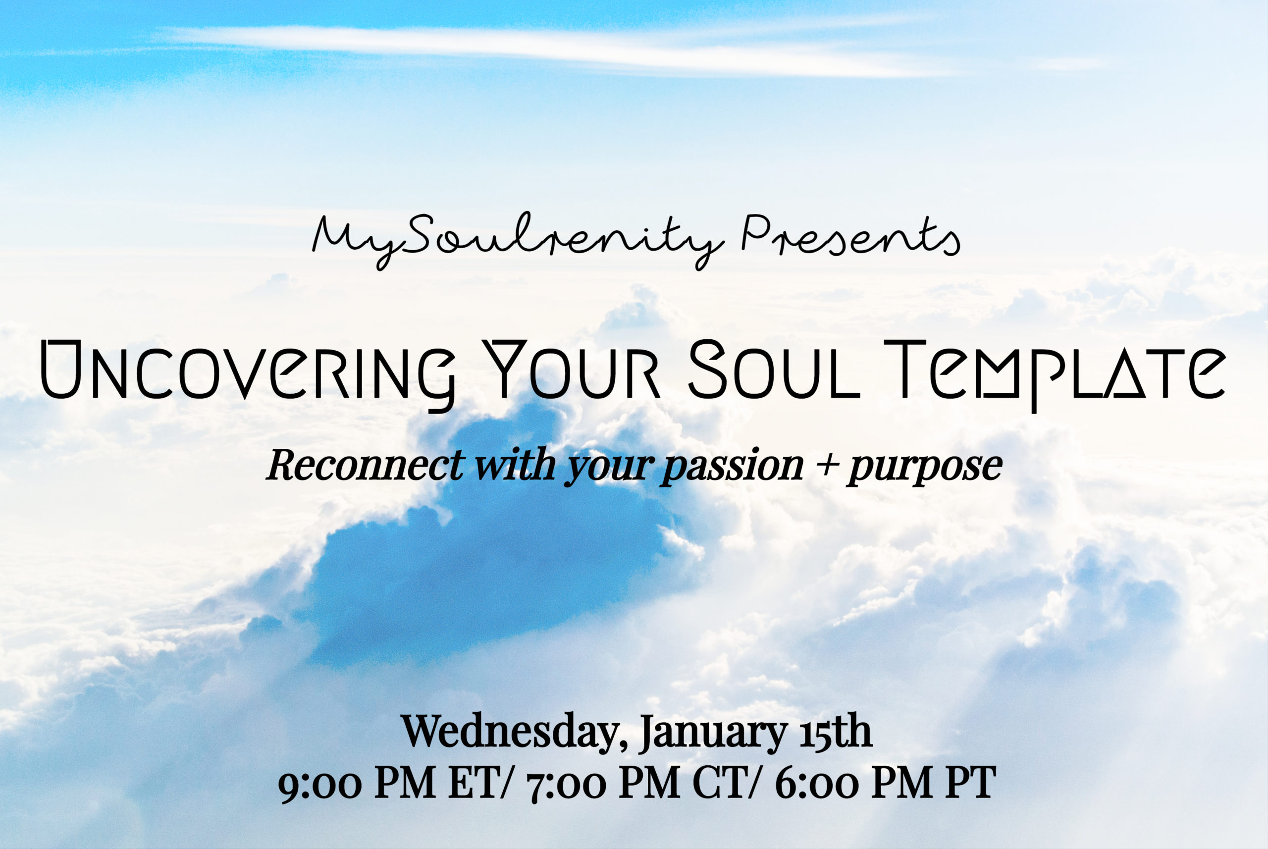 MyWorkshop - Uncovering Your Soul Template - MySoulrenity